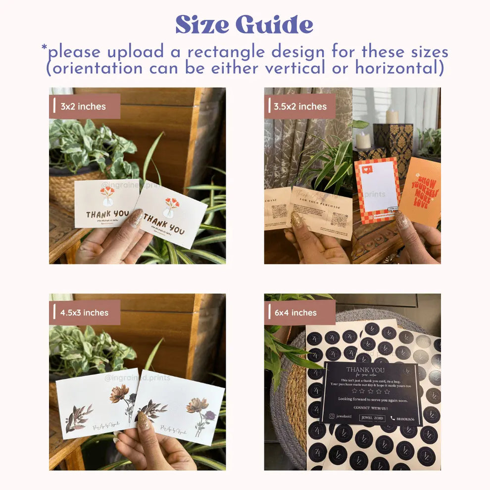 Kraft Paper Cards | Brown Paper Cards – Ingrained Prints
