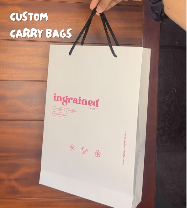 Custom Carry bags (with Black handle) – Ingrained Prints